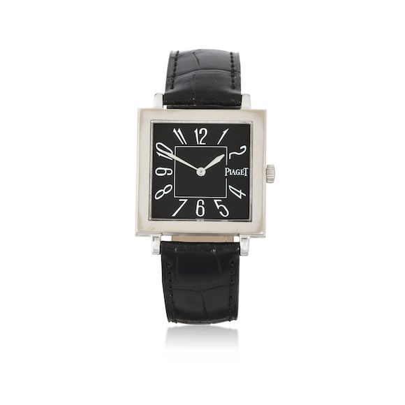 Bonhams : Piaget. A fine 18K white gold wristwatchAltiplano, 50930 / 832969