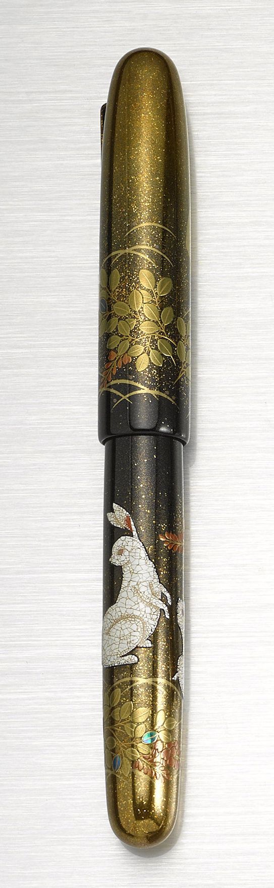 Bonhams : NAMIKI: Emperor Rabbit in Moonlight Maki-e & Rankaku Fountain Pen