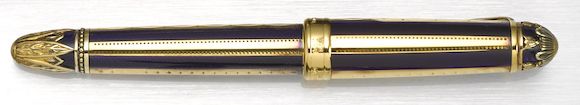 Bonhams : MICHEL PERCHIN: Blue & Gold Faberge Imperial Russian Limited ...