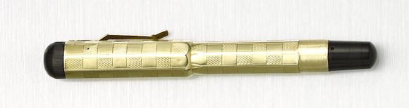 Bonhams : ASTORIA: No. 1 Octagonal 14K Solid Gold Checkerboard Safety ...