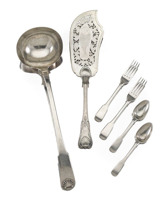 Bonhams : An assembled group of Chinese Export silver flatware by ...