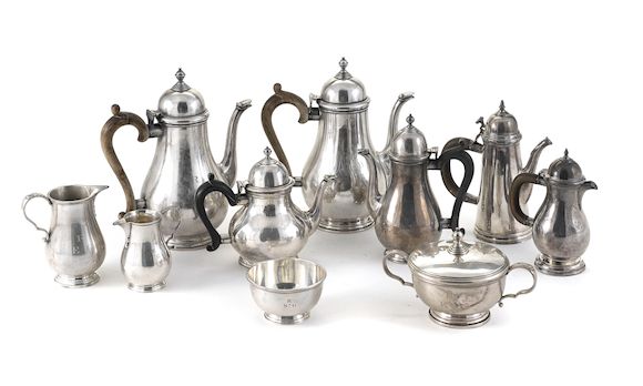 Bonhams : An assembled American & English sterling silver ten-piece tea ...
