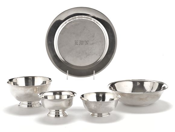 Bonhams : An assembled group of American sterling silver hollowware by ...