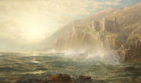Bonhams : William Trost Richards (American, 1833-1905) Castle on the ...