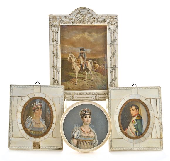 Bonhams : Four portrait miniatures of Napoléon and Joséphine first ...