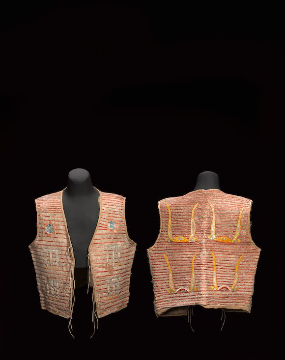 Bonhams : A Sioux quilled Elk Dreamer's Society vest