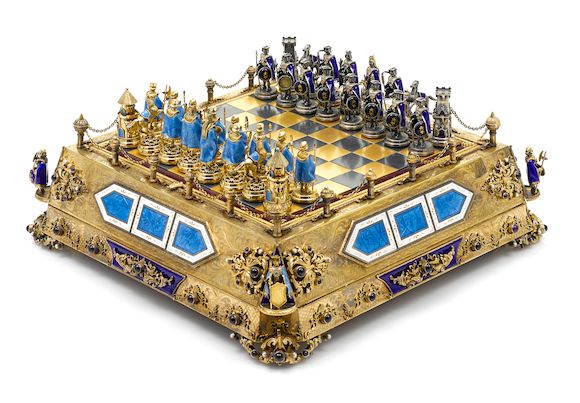 Bonhams : A Hungarian parcel-gilt silver, enameled and stone-inset ...