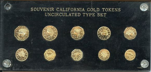 Bonhams : Souvenir California Gold Token Set