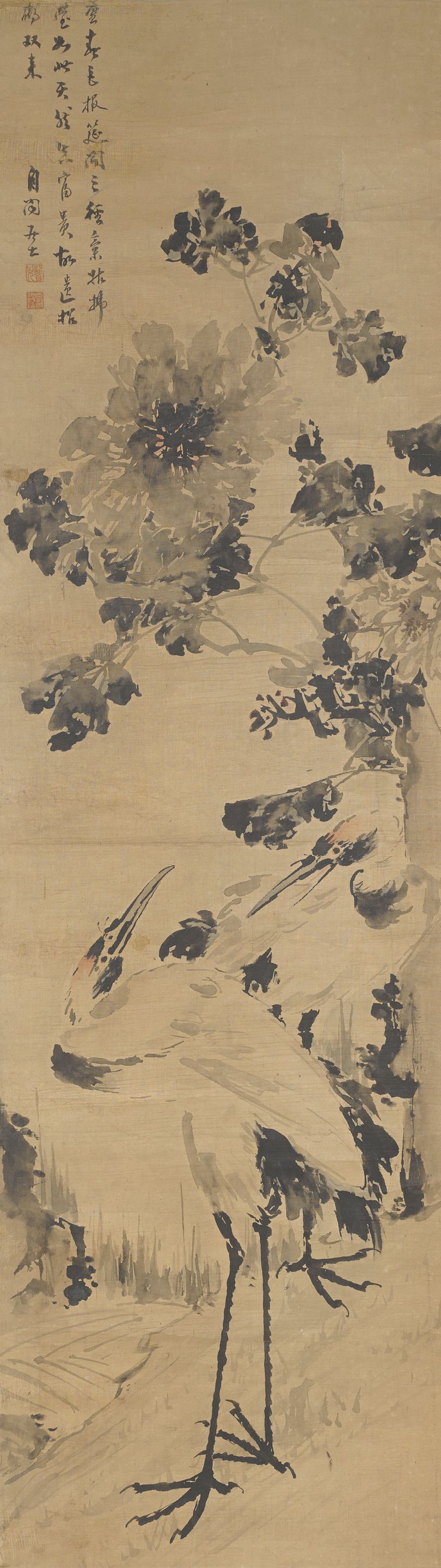 Bonhams : Liu Xiling (1848-1923) Two cranes