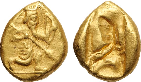 Bonhams : Persia, Achaemenid Empire, Gold Daric, Time of Xerxes II to ...