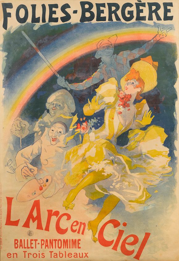 Bonhams : Jules Chéret (1836-1932); Folies-Bergère, L'Arc-en-Ciel;