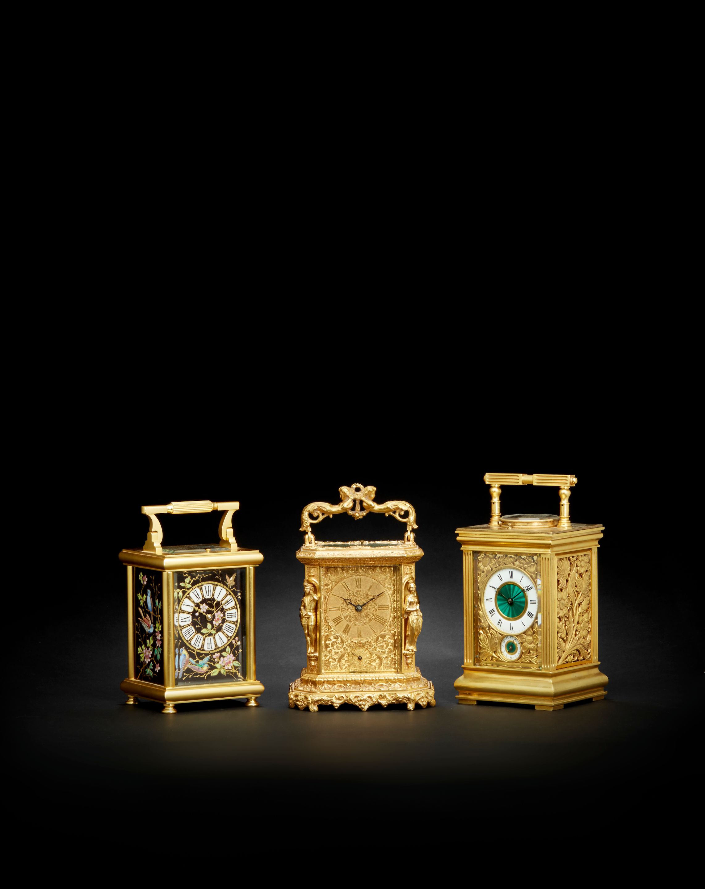 Bonhams : A fine porcelain paneled striking and repeating carriage ...