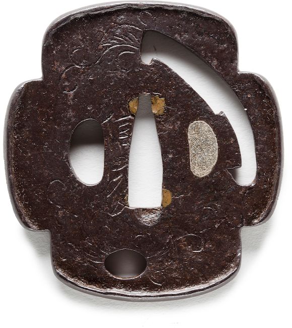 Bonhams : A Nobuie tsuba Edo period (17th century)