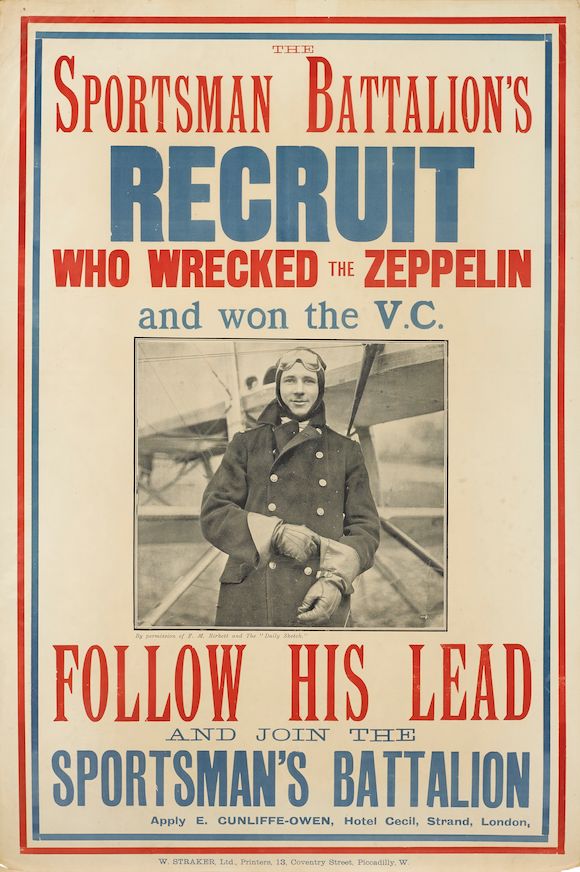Bonhams : BRITISH PILOT RECRUITMENT POSTER FOLLOW HIS LEAD AND JOIN THE ...