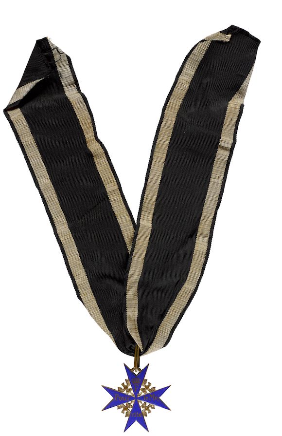 Bonhams : IMPERIAL GERMAN MEDALS: POUR LA MERITE "BLUE MAX," IRON CROSS ...