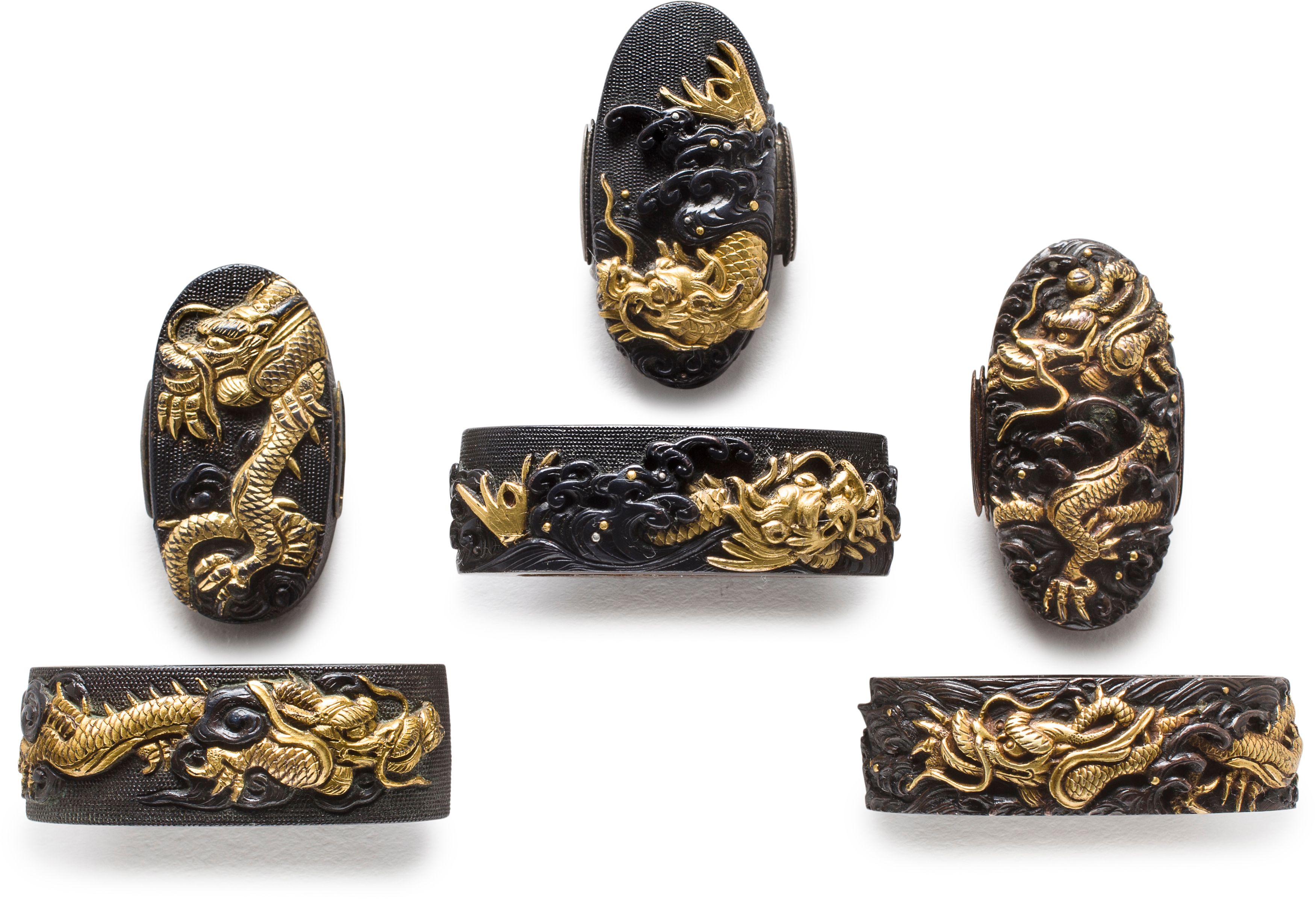 Bonhams : A Goto school fuchi-gashira, a Yokoyama school fuchi-gashira ...