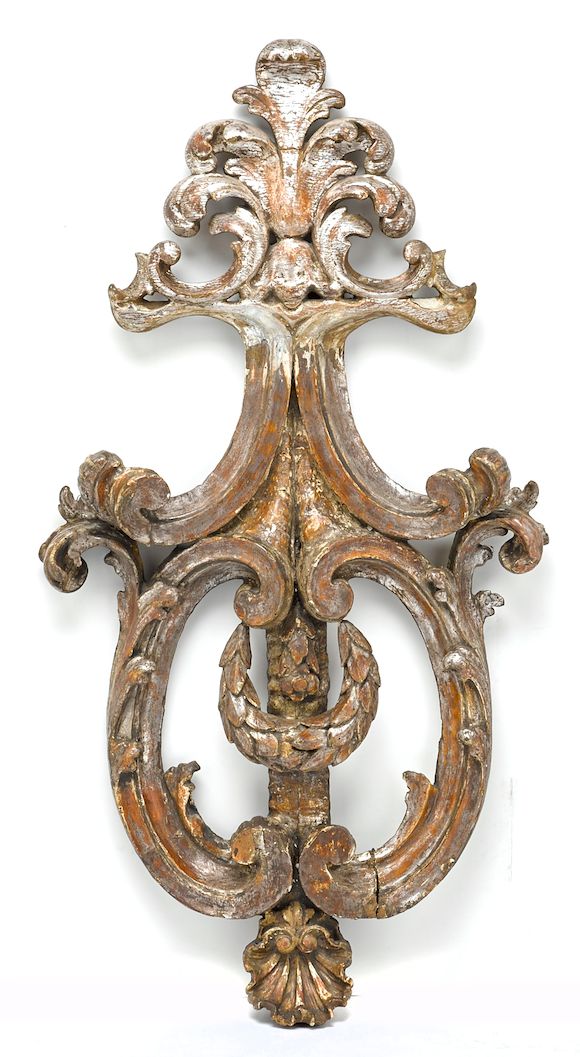 Bonhams : An Italian Baroque silver gilt architectural fragment 18th ...