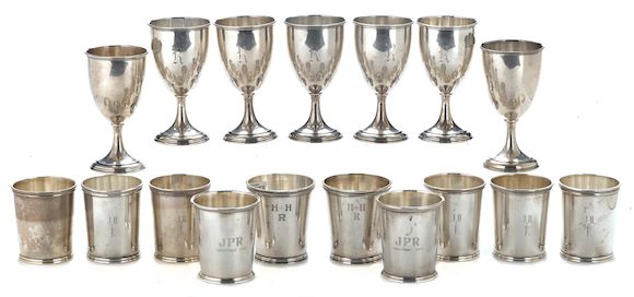 Bonhams : An assembled group of American sterling silver barware By ...