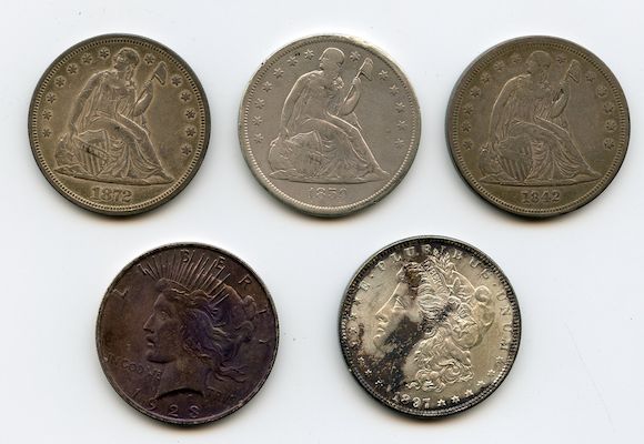 Bonhams : Silver Dollar Type Coin Lot (5)