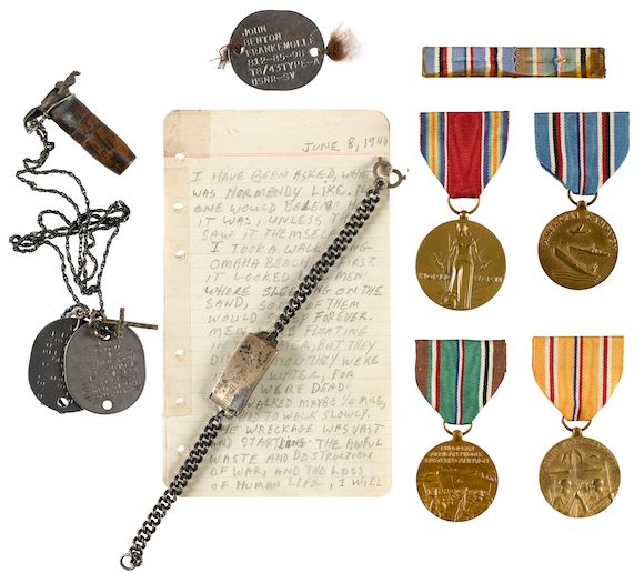 Bonhams : D-DAY COLLECTION OF SEAMAN JOHN BENTON FRANKEMOLLE, US COAST ...