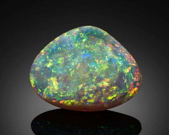 Bonhams : Very Fine Opalized Clam Shell