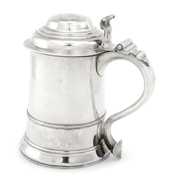 Bonhams : A George II sterling silver tankard by William Williams I ...