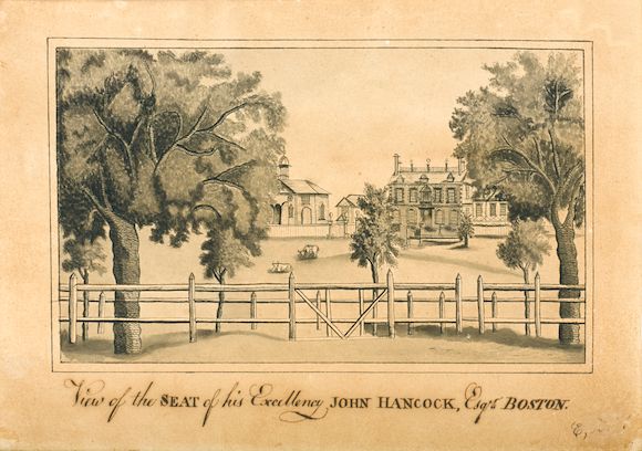 Bonhams : Attributed to Samuel Hill (American, 1766-1804) View of the ...