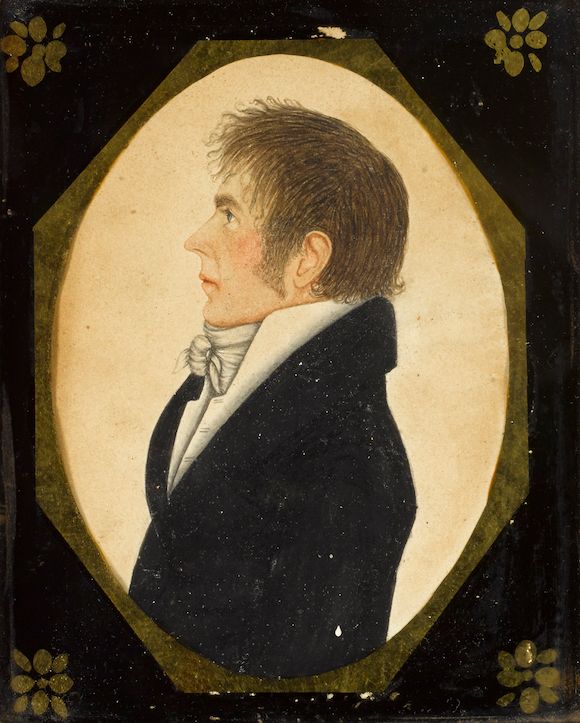 Bonhams : Rufus Porter (American, 1792-1884), circa 1820 Pair of ...