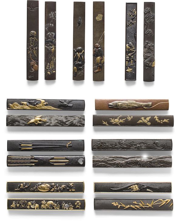 Bonhams : A Kyoto kozuka and a Mito kozuka The first by Toshihide, the ...