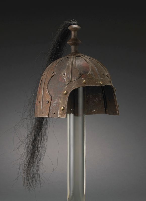 Bonhams : A rare Tibetan helmet