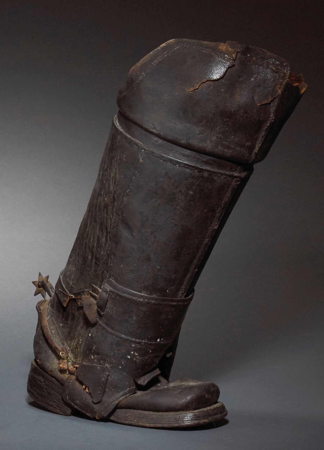 Bonhams : A Revolutionary War era Hessian officer's jackboot