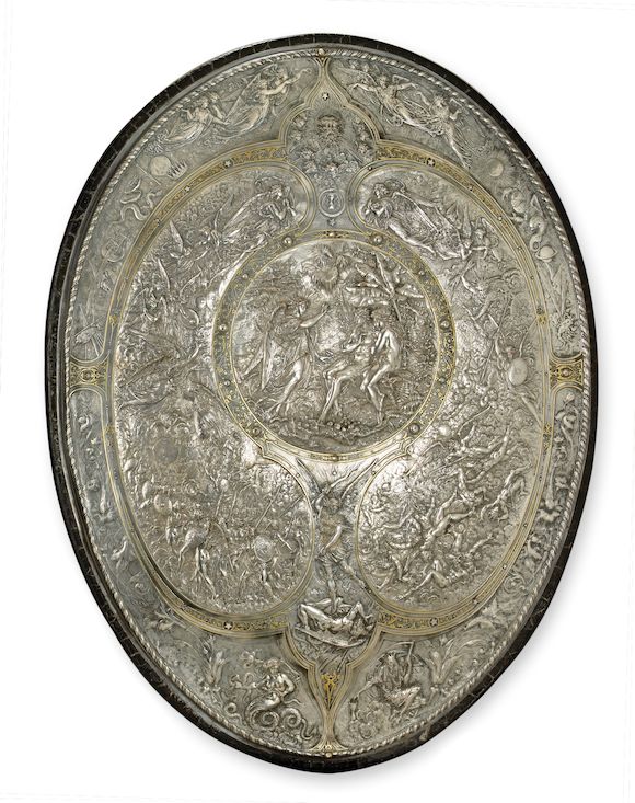 Bonhams : A scarce parcel gilt and electrotype copy of the Milton ...