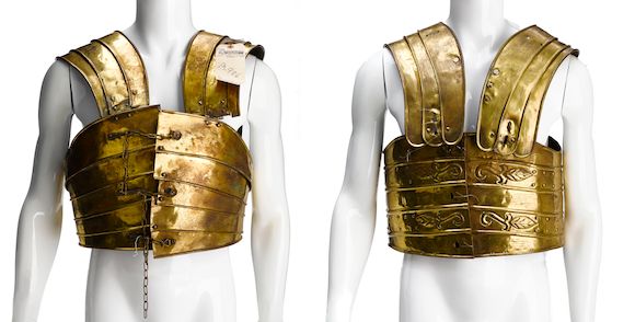 Bonhams : A pair of Roman centurions' armor from Ben-Hur