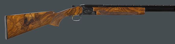 Bonhams : A 28 gauge Grade I Browning superposed boxlock shotgun