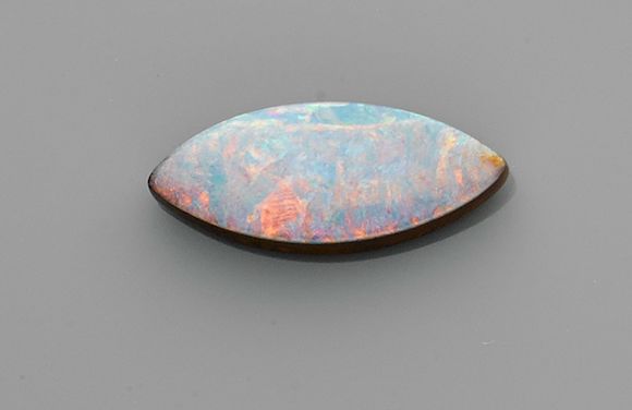 Bonhams : Boulder Opal with Red Fire