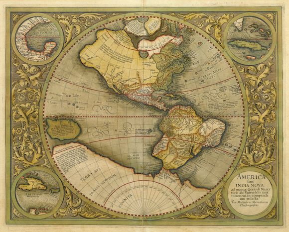 Bonhams : MERCATOR, MICHAEL. America sive India Nova. Duisburg 1613 or later.