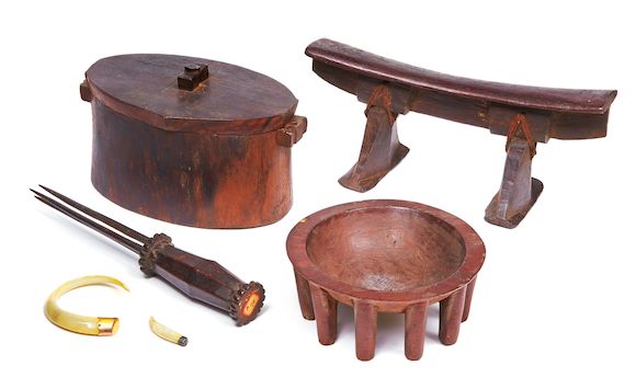 Bonhams : Group of Polynesian Artifacts from the Frank Burnett Collection