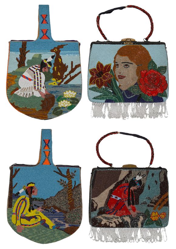 Bonhams : Two Walla Walla/Yakima beaded bags