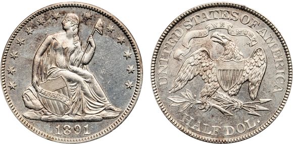 Bonhams : 1891 50C