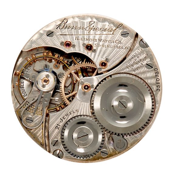 Bonhams : Illinois. A rare open face watch with DeLong escapementBunn ...