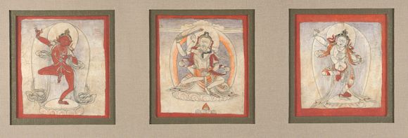 Bonhams : Six Tibetan tsakali