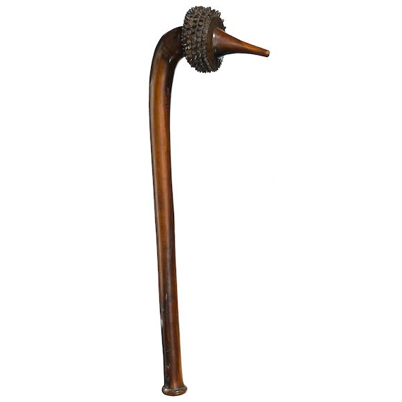 Bonhams : Exceptional Massive "Beaked Battlehammer" Club, Fiji Islands