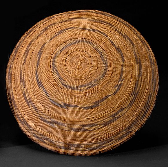 Bonhams : A Pomo polychrome tray