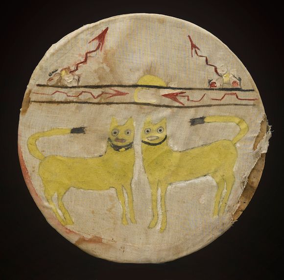 Bonhams : A Pueblo dance shield
