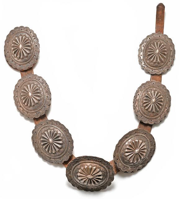 Bonhams : A Navajo concha belt