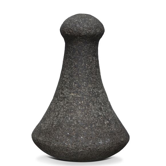 Bonhams : Fine Knobbed Poi Pounder, Hawaiian Islands
