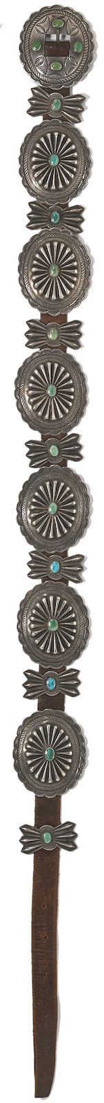 Bonhams : A Navajo concha belt