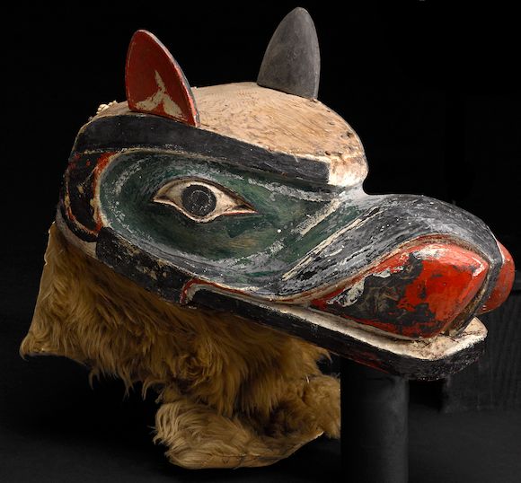 Bonhams : A Kwakiutl wolf mask
