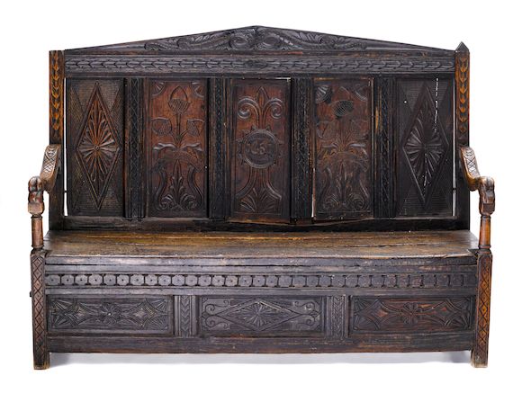 Bonhams : An English Baroque settle