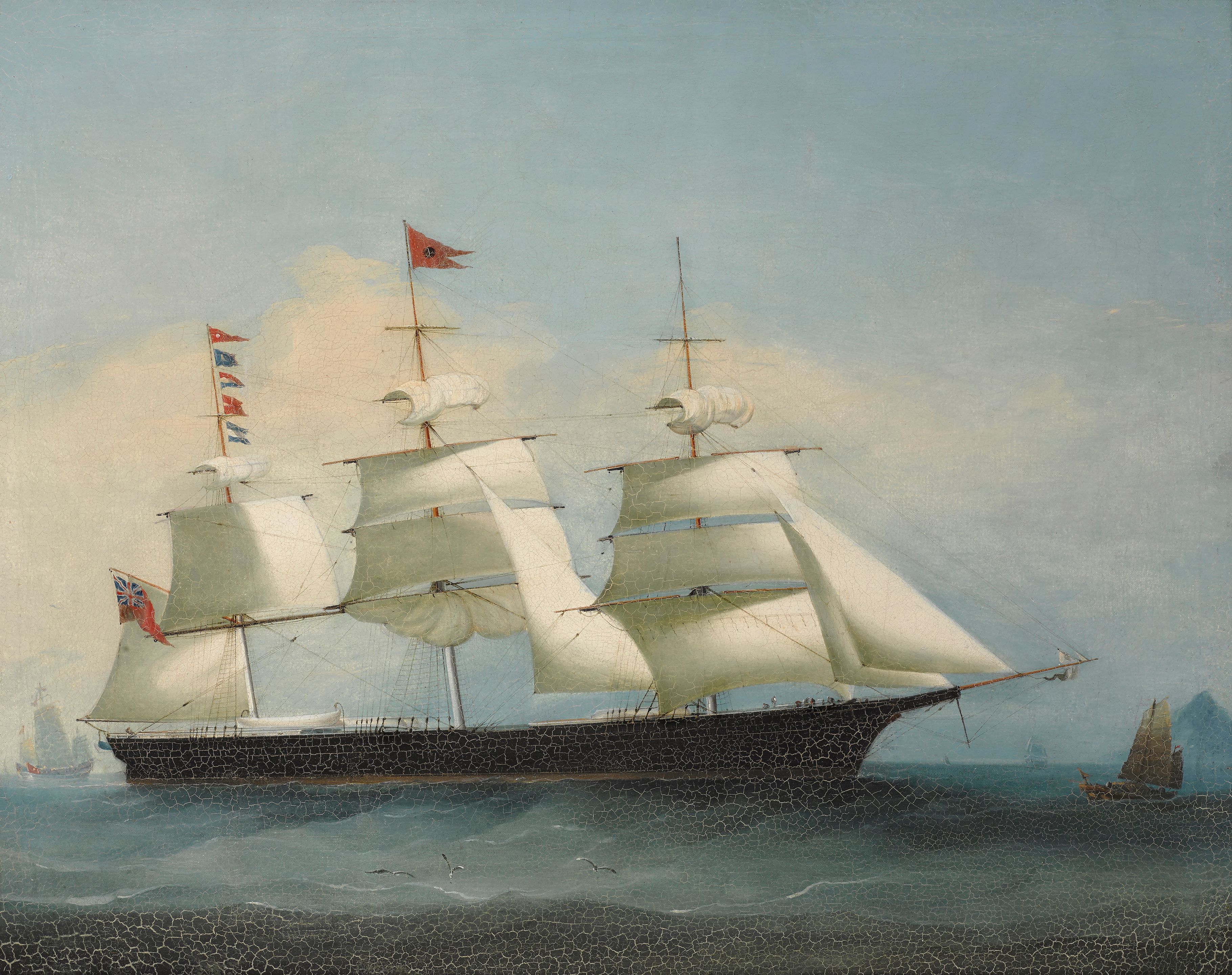 Bonhams : Chinese School, China Trade, circa 1860 The clipper ship ...